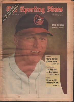 The Sporting News - October 18, 1969 - Boog Powell: Baltimore Orioles ...