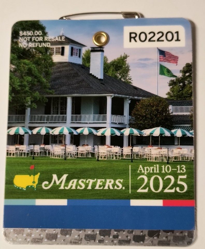Masters Badge 2025 Rory Mcilroy Wins Augusta Golf | eBay