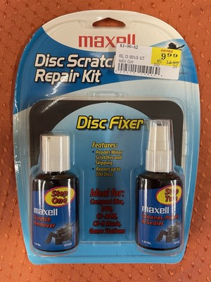 NEW SEALED Maxell Disc Scratch Repair Kit CD-335 Disc Fixer CD DVD ...