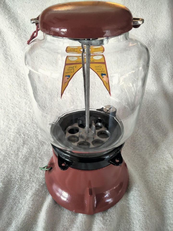 1946 VINTAGE PENNY COLUMBUS MODEL 46 GUMBALL VENDING MACHINE COIN OP | eBay