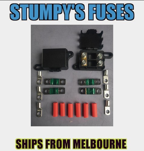 2 X Twin Midi Fuse Holders suits - Dual Battery 4x4 Install inc 4 X 20 ...