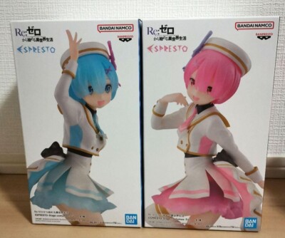 Re:Zero ESPRESTO Stage costumes Ram Rem Set Figure New Japan | eBay