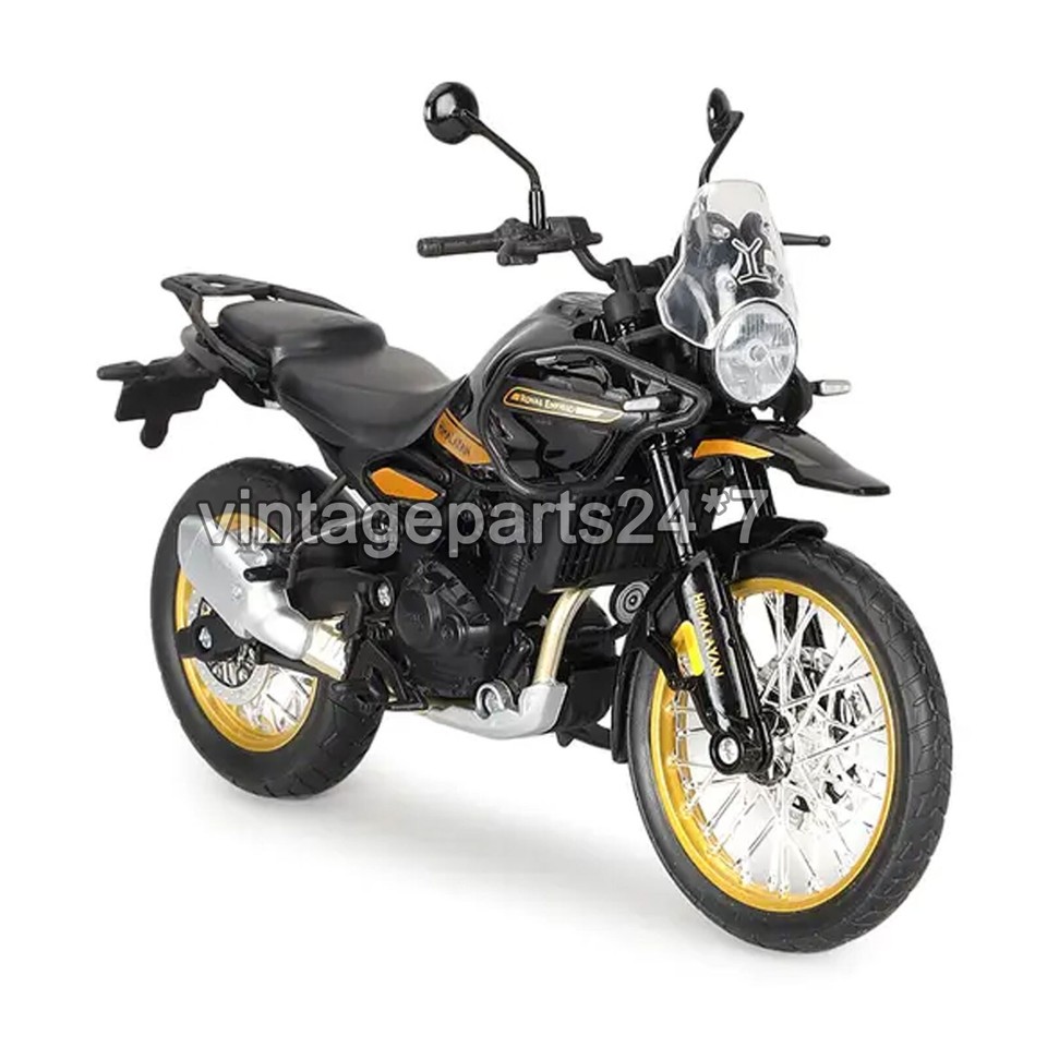Real Royal Enfield New Himalayan 450 Model In Scale 1:12, Hanle Black ...