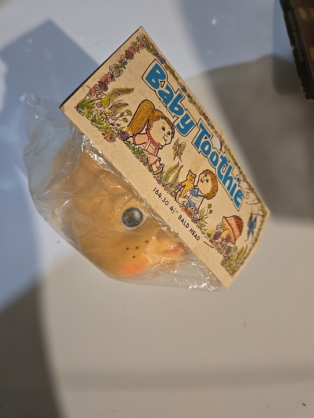 BABY TOOTHIE 4 1/2" DOLL HEAD 164-30 White Face w Bald Head by ...