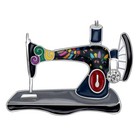 Enamel Alloy Crystal Sewing Machine Brooch Pins Gifts for Women Novelty ...