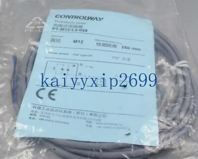 1PCS New ControlWAY photoelectric switch sensor PT-M12-L3-025 in stock ...