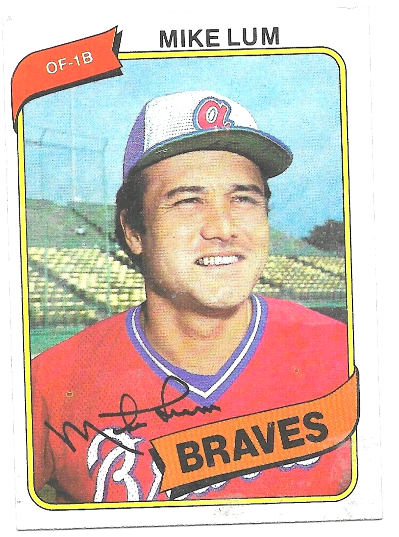 1980 Topps Mike Lum 7 Atlanta Braves Baseball Card Vintage | eBay