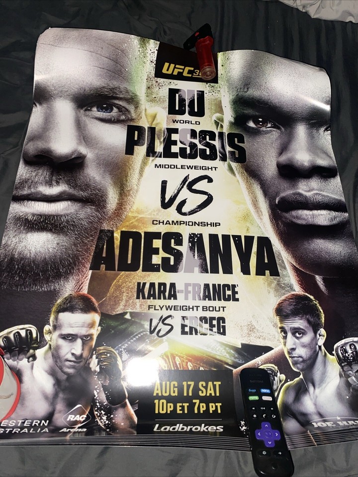 UFC 305 Promo Poster Adesanya | eBay