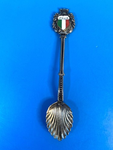 1990's Italy Collectible 4.75" Metal Spoon w/ Flag | eBay