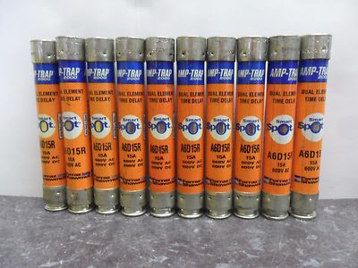 Nice Lot Shawmut A6D15R SmartSpot Fuses RK1 LPS-RK-15SP 15 Amp | eBay