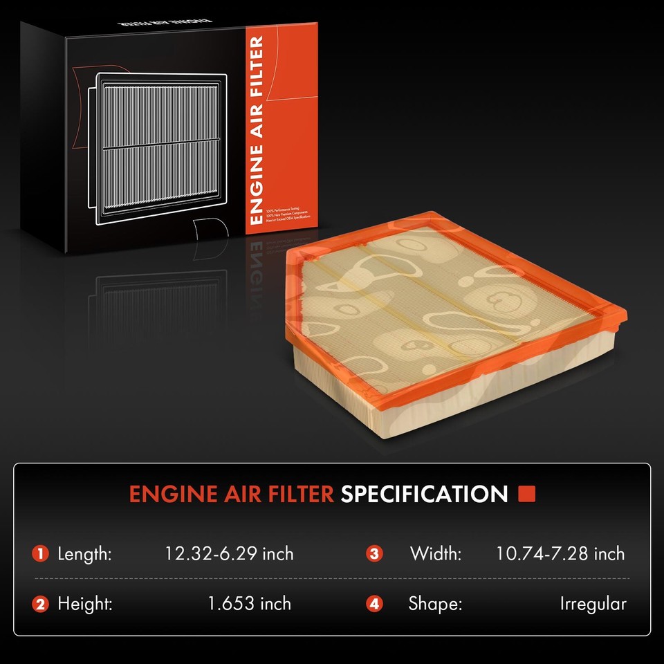 Engine Air Filter for BMW E60 E63 545i 550i 645Ci 650i V8 4.4L 4.8L ...