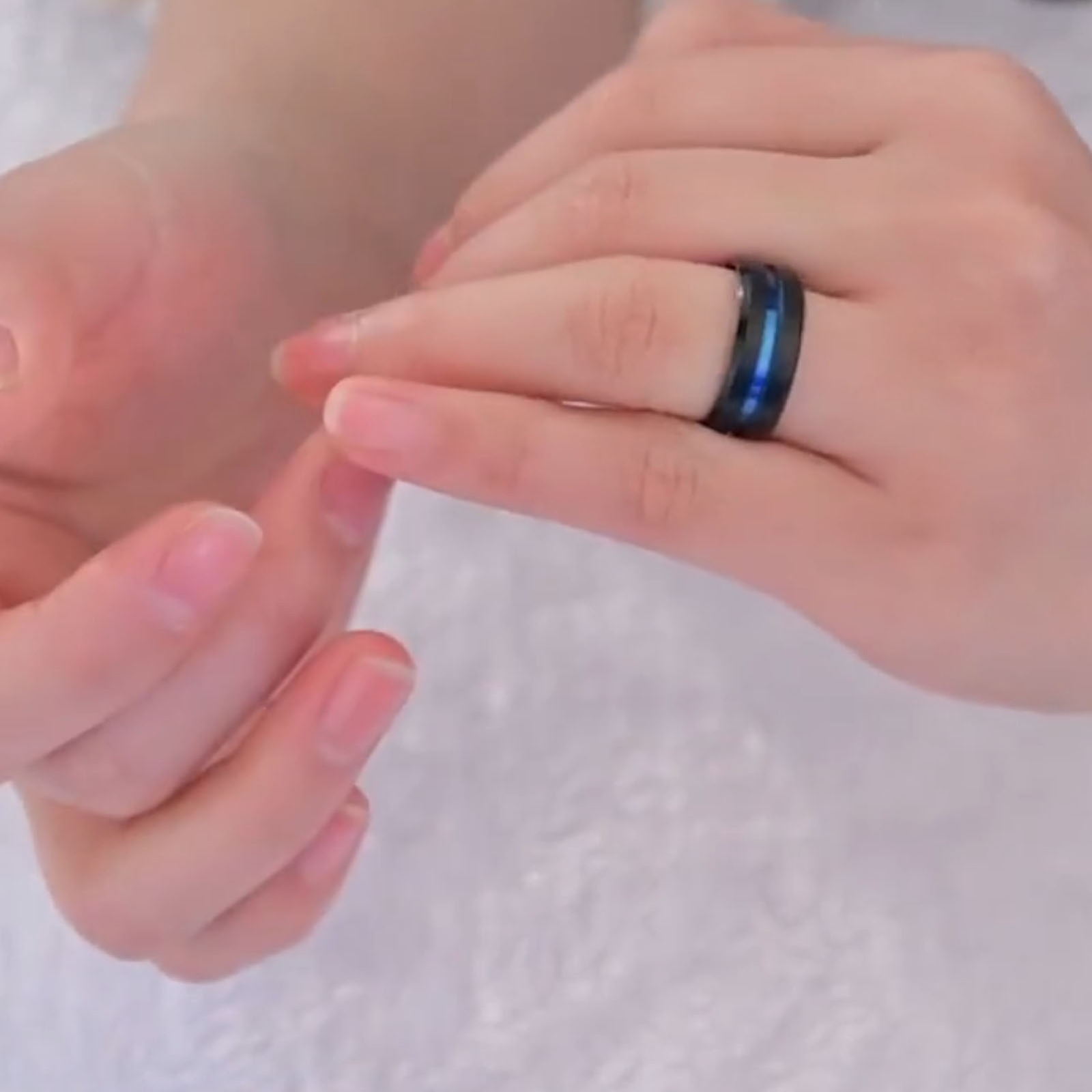 Finger Ring Exquisite Finger Decoration Rainbow Line Ring Titanium ...