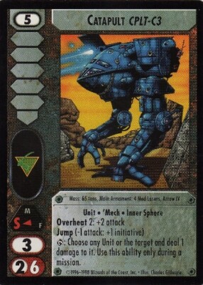 4x Catapult (CPLT-C3) - C Ungraded Commander's Edition - Battletech | eBay
