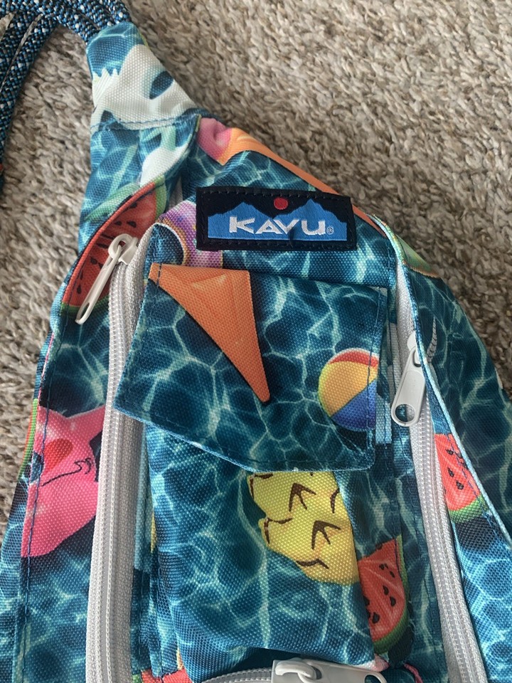 Kavu Sling Bag Summer Design Floaties Pool Crossbody Hiking Outdoors ...