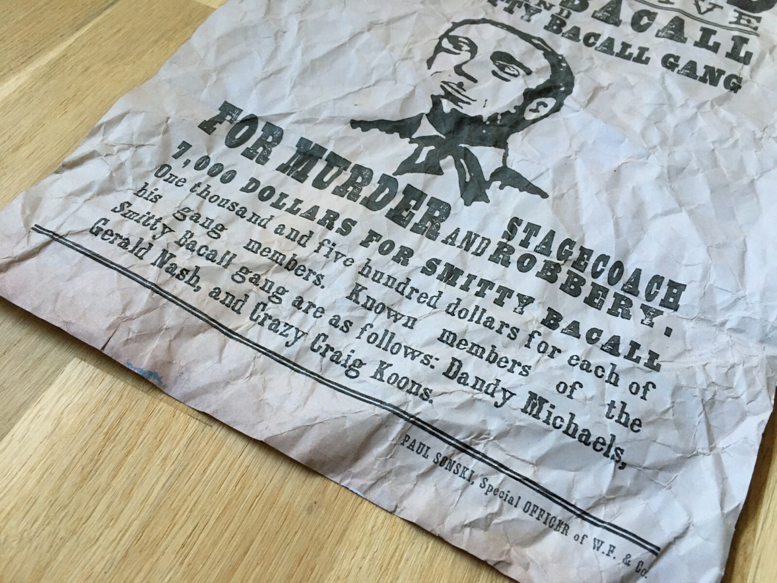 WANTED Smitty Bacall A4 vintage poster Django Unchained Quentin ...