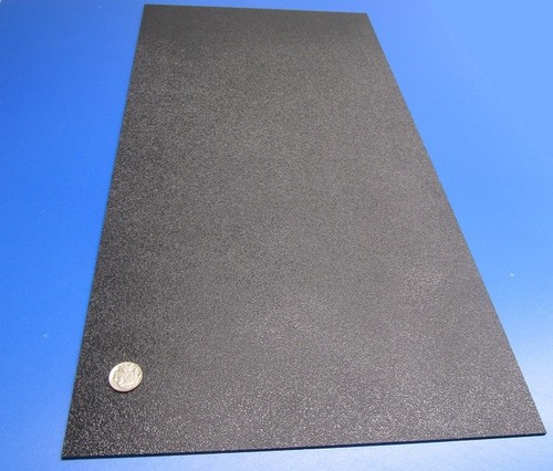 ABS Sheet Haircell Textured, 1 Side, Black, .094" (3/32") x 12" x 24 ...