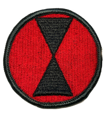 Vietnam War Era U.S. ARMY 7th INFANTRY DIVISION COLOR MERROWED EDGES ...