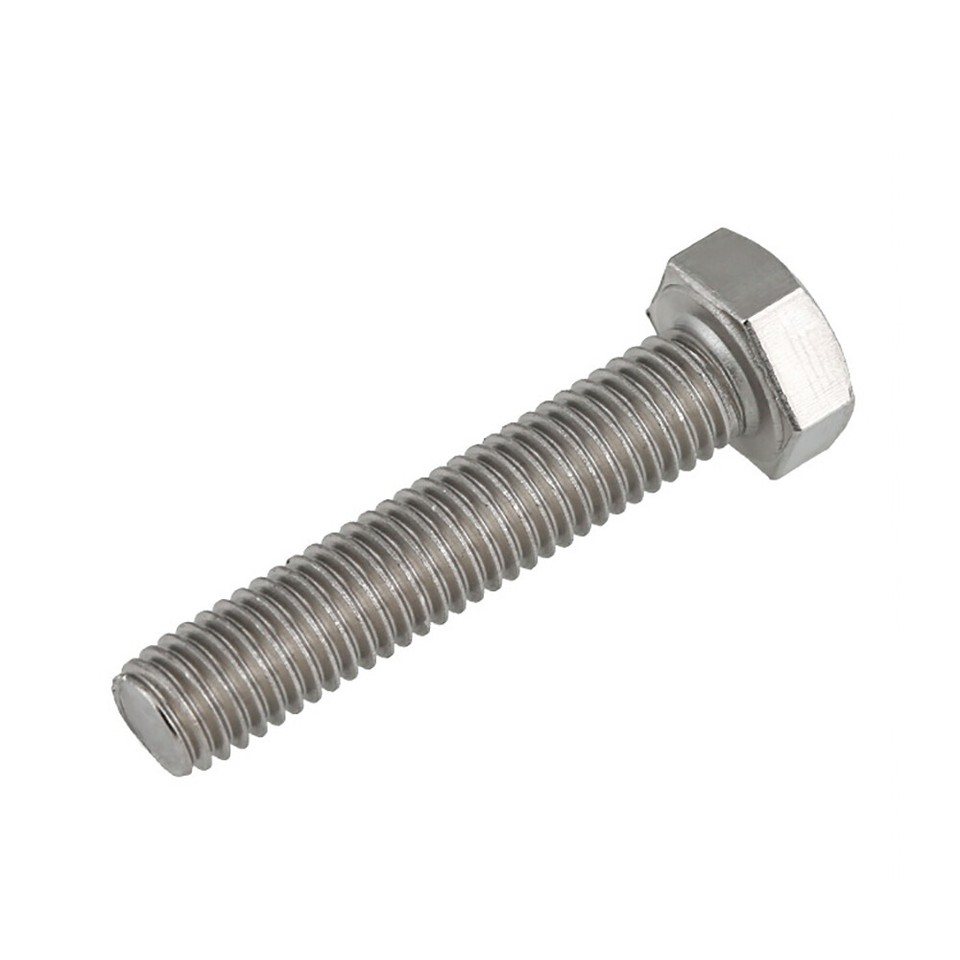 M10 HEX HEXAGON HEAD SCREWS BOLTS FINE PITCH FULL THREADED A2 STAINLESS ...
