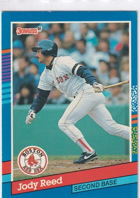 1991 Donruss #123 Jody Reed MLB Boston Red Sox + (Yes 4 Free Mystery ...