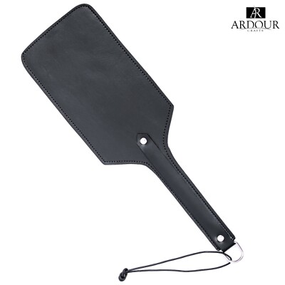 Real Cowhide Saddle Leather Paddle Slapper Flexible and Wider BDSM Gear ...