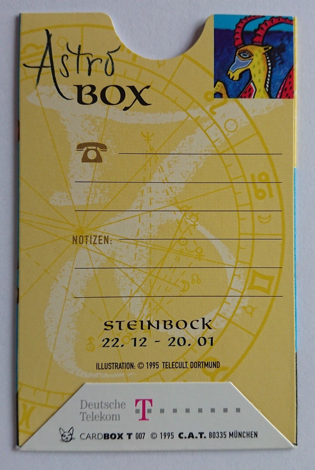 Card Holder Cardbox Phone Card Bank Card Astrobox Zodiac Sign Capricorn ...