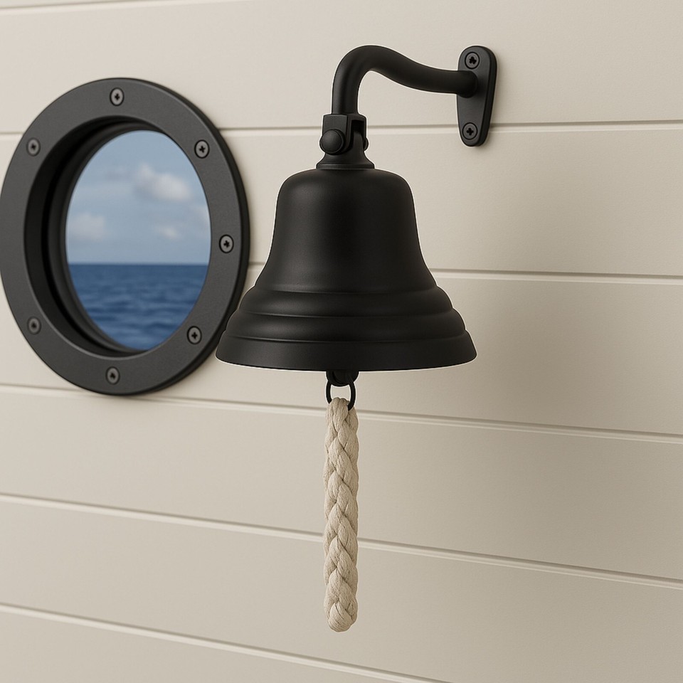 Wall Mounted Last Order Bell Outdoor Black Bell Home Bar Decor Pub Bell ...