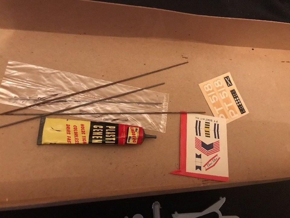 Rare! 1954 Paul Lindberg Line PT-518 TORPEDO BOAT Model Kit 701:198 ...