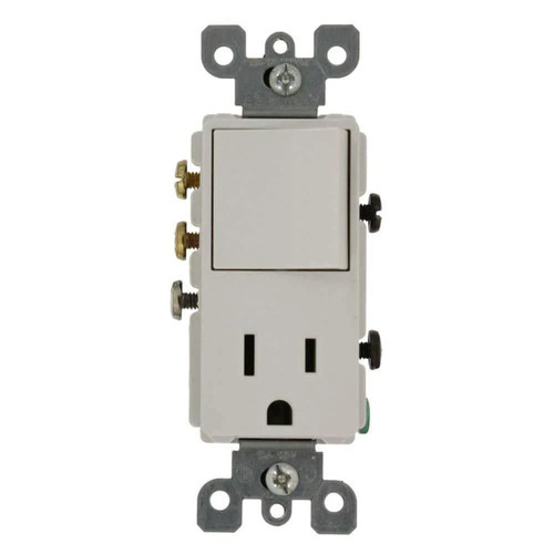15 Amp Decora Commercial Grade Combination 3-Way Rocker Switch/15 Amp ...