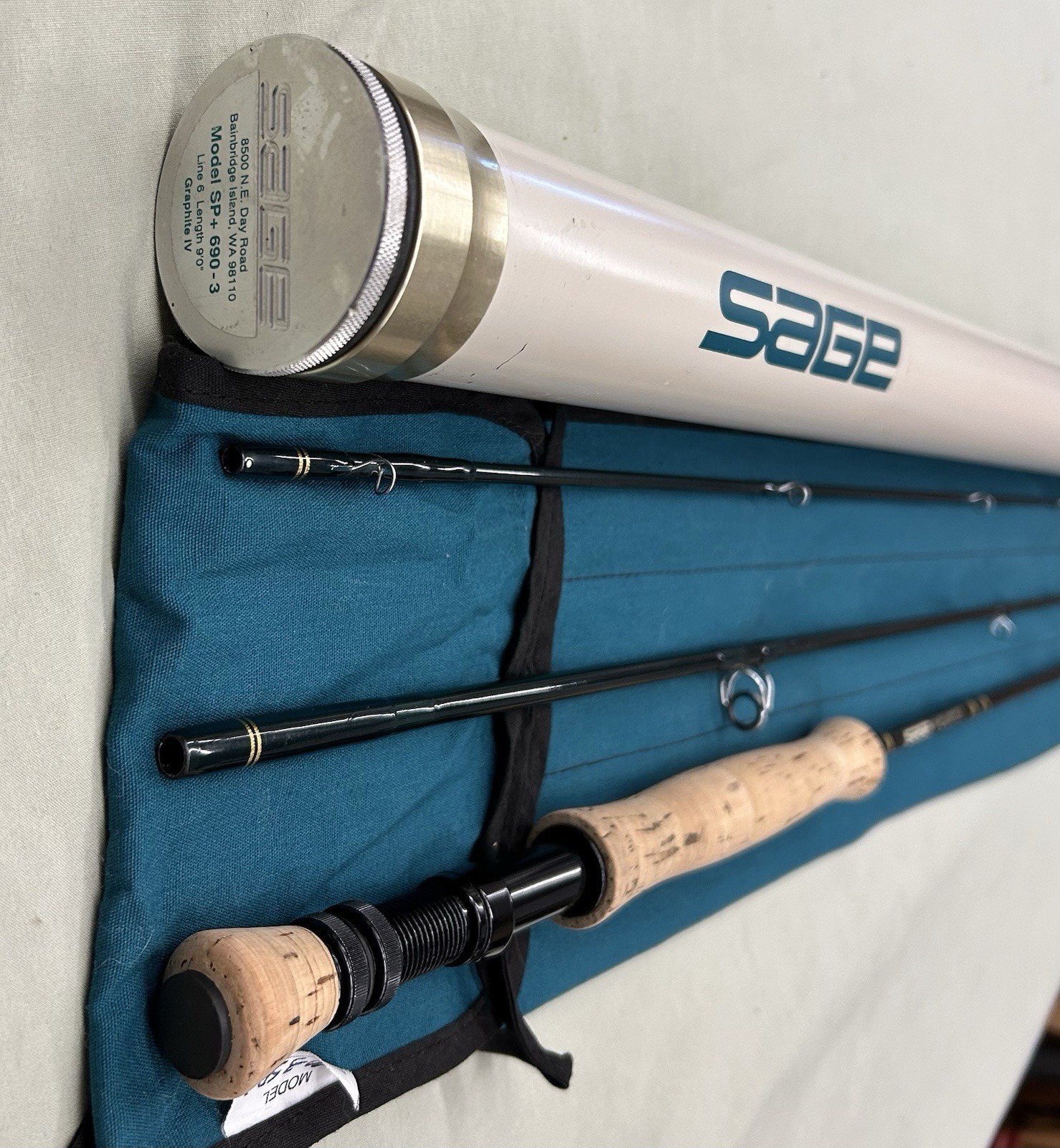 Sage- SP+ 690-3 Graphite IV Durascrim Fly Rod. 9'-0", 6wt.,3pc. EX ...
