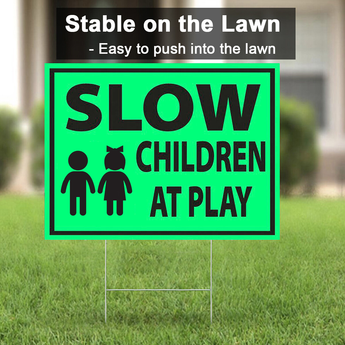 Sturdy Metal H Frame Wire Step Stakes for Yard Sign 10X30 14x24 in H ...