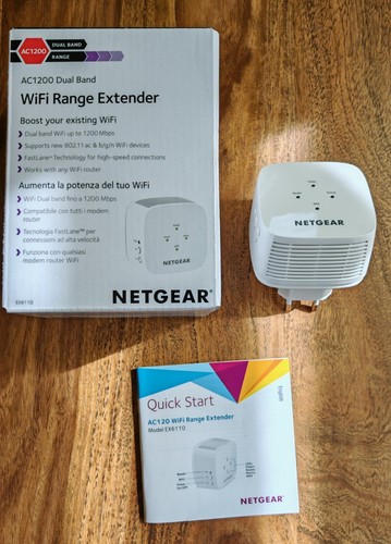 Netgear Dual-band WiFi Range Extender EX6110-100UKS AC 1200 | eBay.de