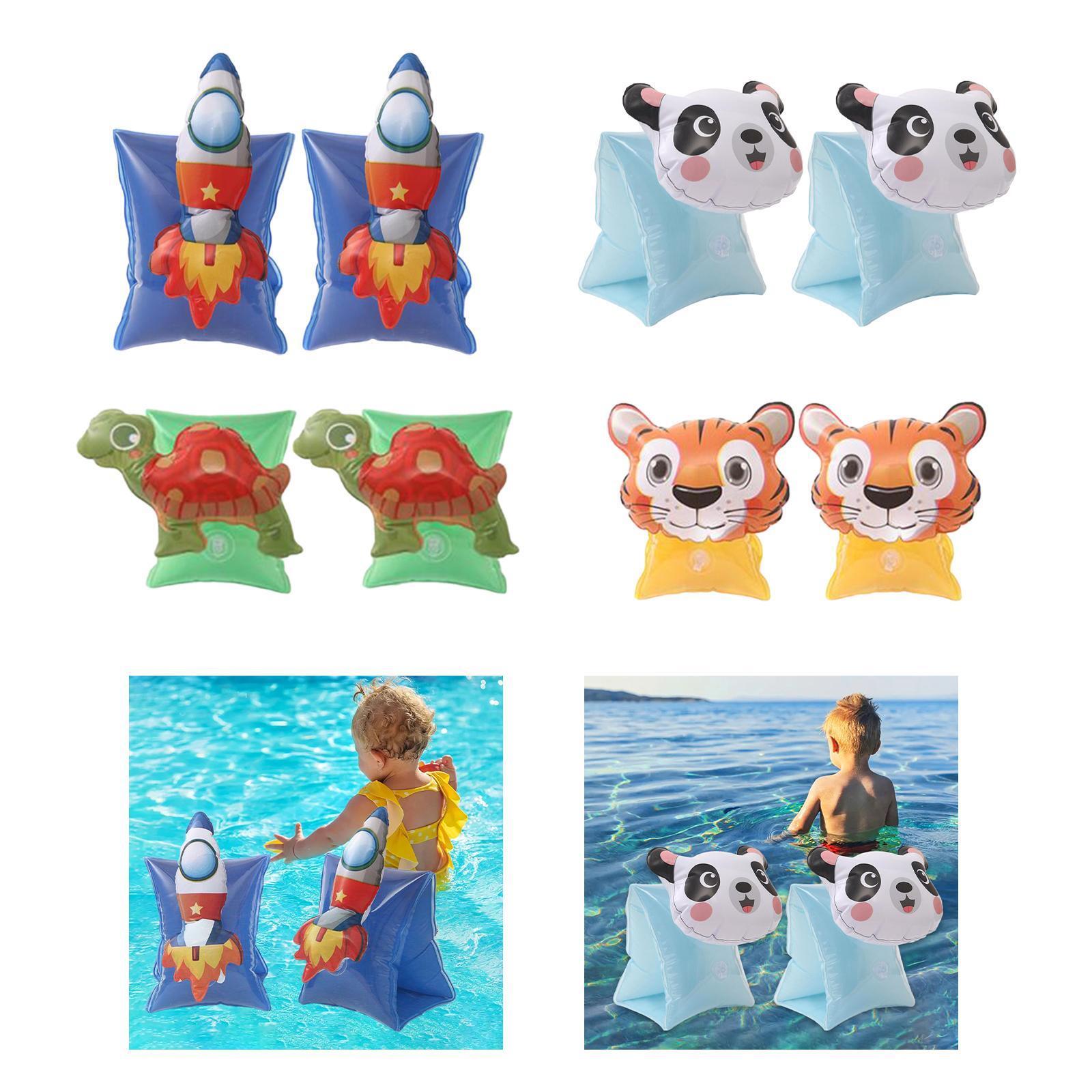 Floating Circle Sleeves 1 Pair Inflatable Swim Armbands for Boys Girls Adult | eBay