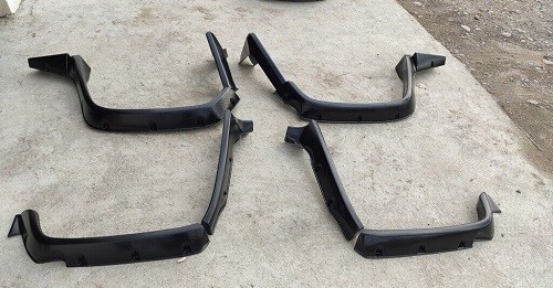 Fender Hummer H2 Fender Flares + 100mm & Bumper Covers 14PC Unpainted ...