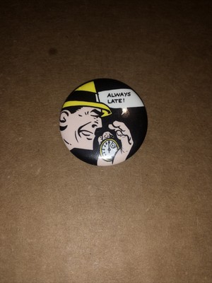 RARE VINTAGE "WALT DISNEY - DICK TRACY - PIN BACK BUTTON" 20+ YRS OLD ...
