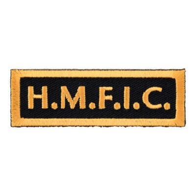 HMFIC Yellow Patch, Biker Club Rank Patches | eBay