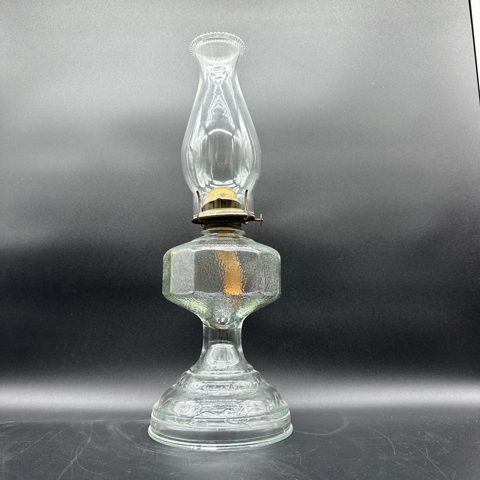 Mid Century P&A Risdon Danbury Glass Kerosene Oil Lamp Eagle Burner | eBay