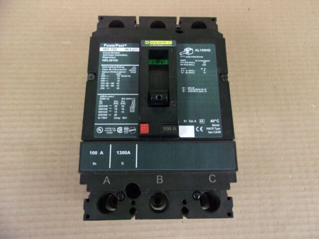 Schneider Electric HDL36100 600V Circuit Breaker - Gray for sale online ...