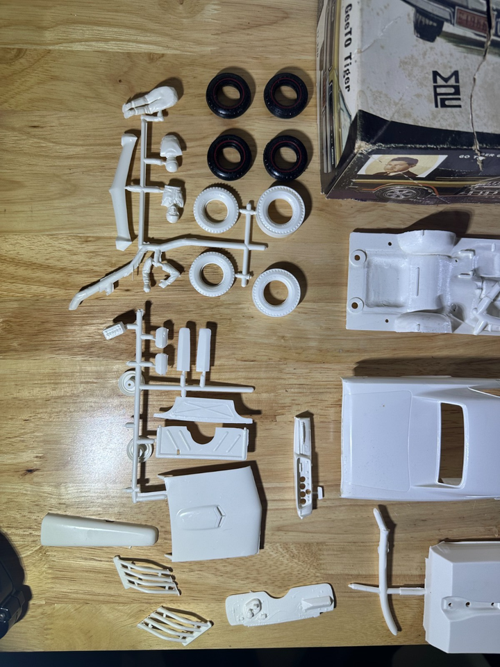 Vintage MPC 1966 Pontiac GTO GEETO Tiger 11-200 Model Car Kit RARE Budd ...