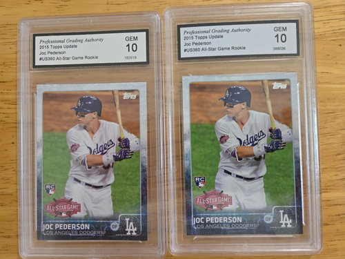 Lot (2) Joc Pederson 2015 Topps Update All-Star Rookie #US360 Graded ...
