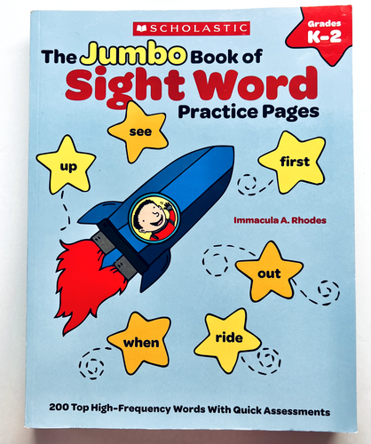 Scholastic K-2nd grade The Jumbo Book of Sight Words Practice Pages | eBay