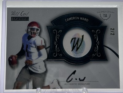 2/2 CAM WARD AUTO 2023 Wild Card Matte Premium Thumbagraph AUTOGRAPH TA ...
