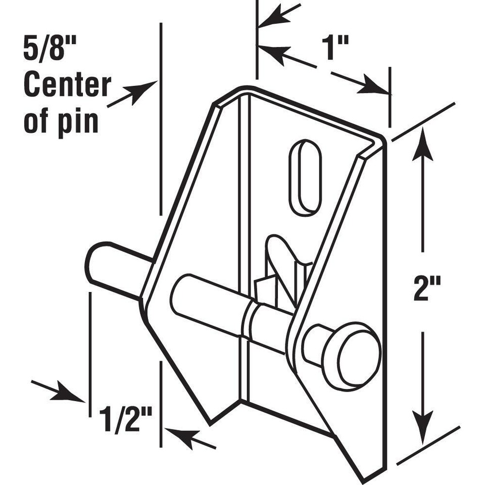 1-1/4" Sliding Door Snap Lock Aluminum Metal Finish P/N #876000 | eBay