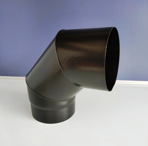 5" inch & 6" black wood burner stovepipe stove Flue pipe log coal ...