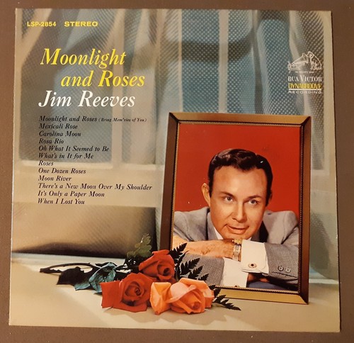 Jim Reeves Moonlight and Roses by RCA Victor Records 33rpm VINYL LP ...