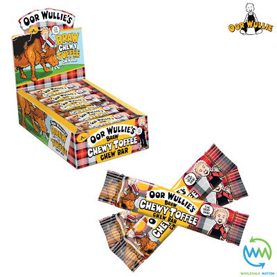OOR WULLIE'S HIGHLAND TOFFEE Chew Bars CHEWY Scottish Candy PARTY BAG ...