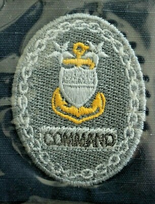 USCG COAST GUARD E-9 COMMAND MCPO EMBROIDERED ODU COVERALL BADGE ...