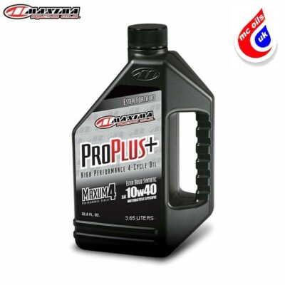 MAXIMA Pro Plus 4 STROKE 10/40 ENGINE OIL 3.65 Ltrs for Kawasaki KX250F ...