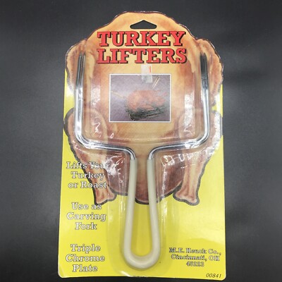 Heuck Turkey Lifter Carving Fork Meat Food Pork Beef Roasts ...