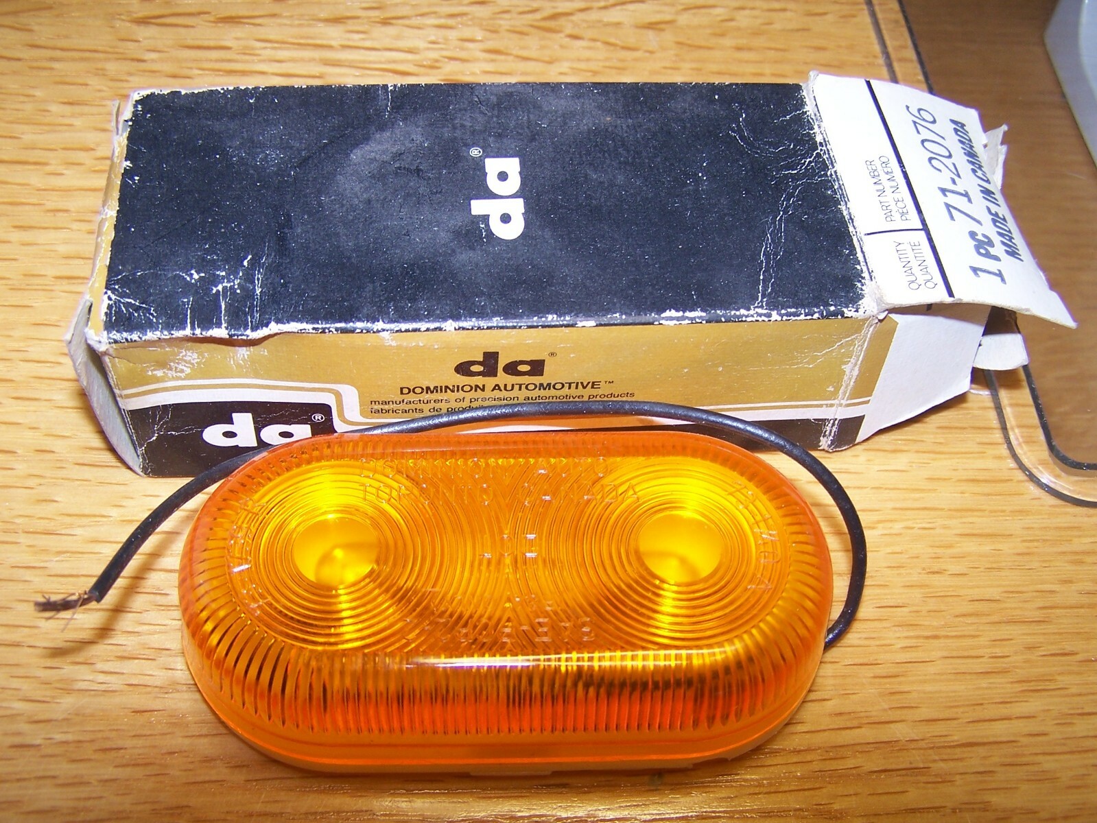 NIB Dominion Automotive 71-2076 Amber Marker Light Lamp | eBay