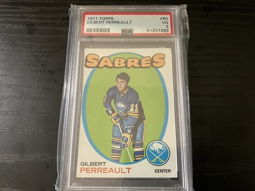 1971 Topps GILBERT PERREAULT #60 PSA 3 Hockey OFFERS WELCOME WILL ...